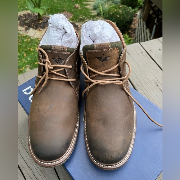 Dockers | Shoes | New Dockers Greyson Dark Brown Nubuck Leather Chukka ...